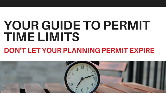 Time Limit to Use a Planning Permit - Change of Plan