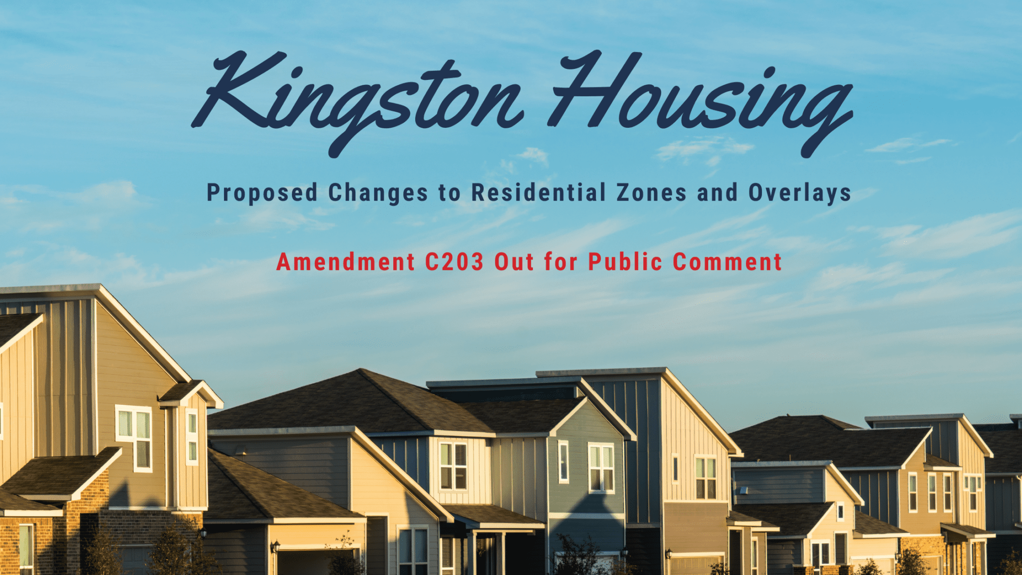Kingston's New Residential Planning Rules - Change of Plan